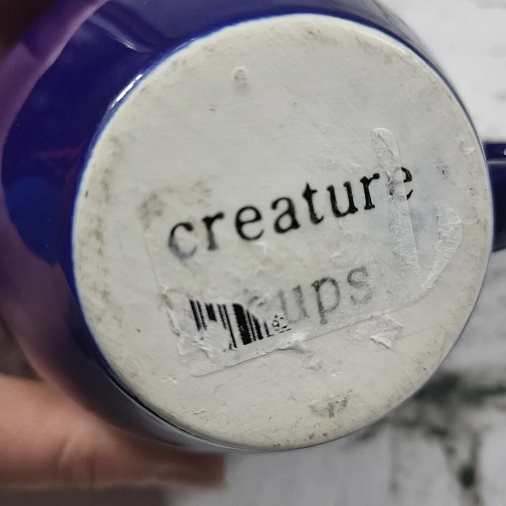 Creature cups | Dining | Creature Cups Blue Mug 3d White Frog Inside ...